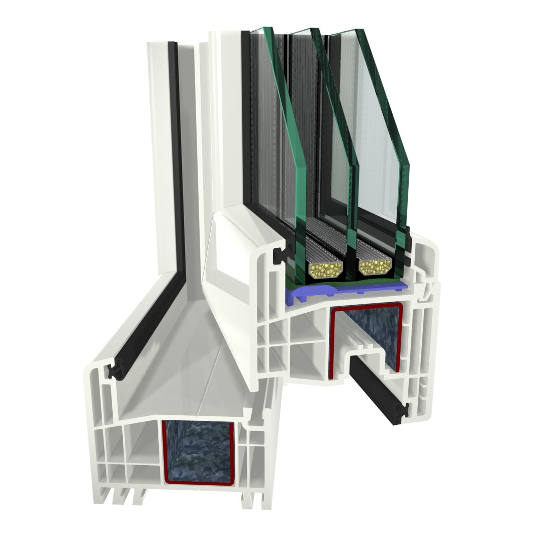 PVC Fast vindu GEALAN S8000